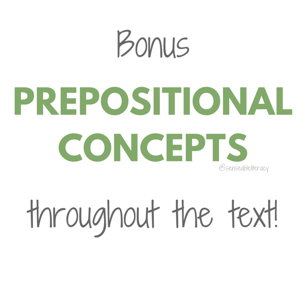 prepositional concepts - SENSEable Literacy